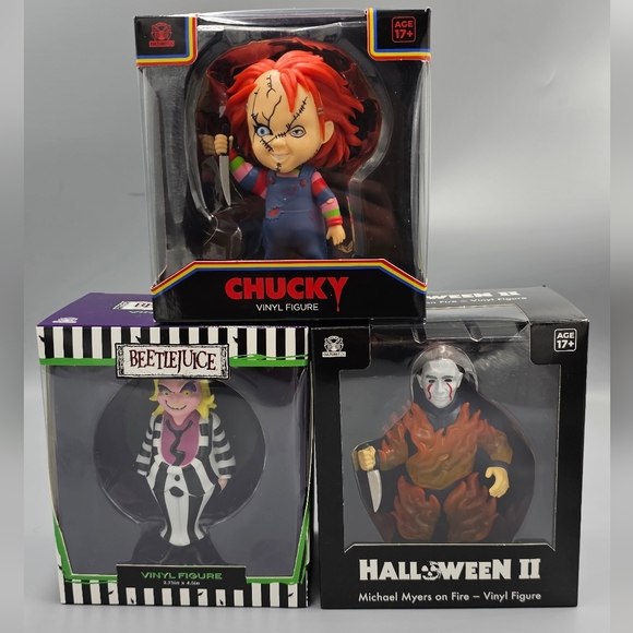 Culturefly | Toys | 3 New Culturefly Halloween Horror Vinyl Figures ...